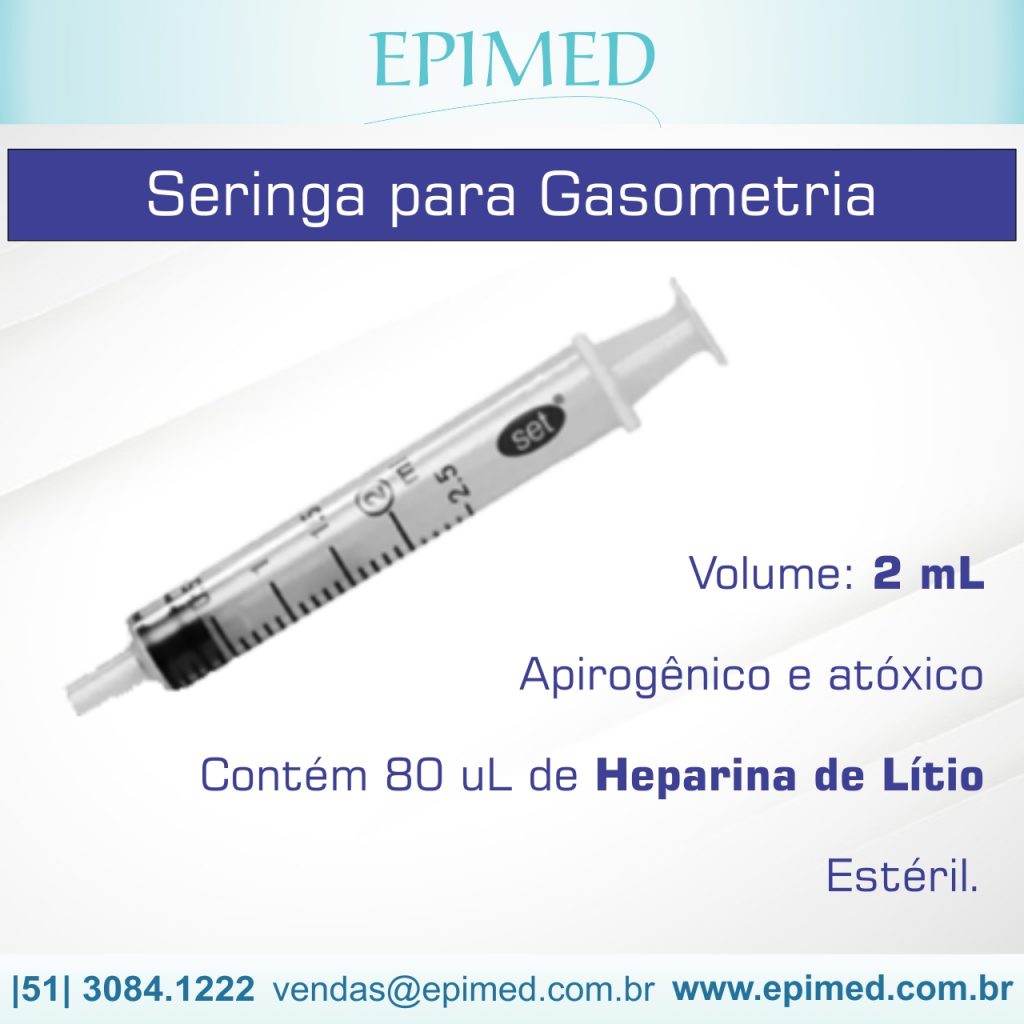 Seringa para Gasometria - Epimed